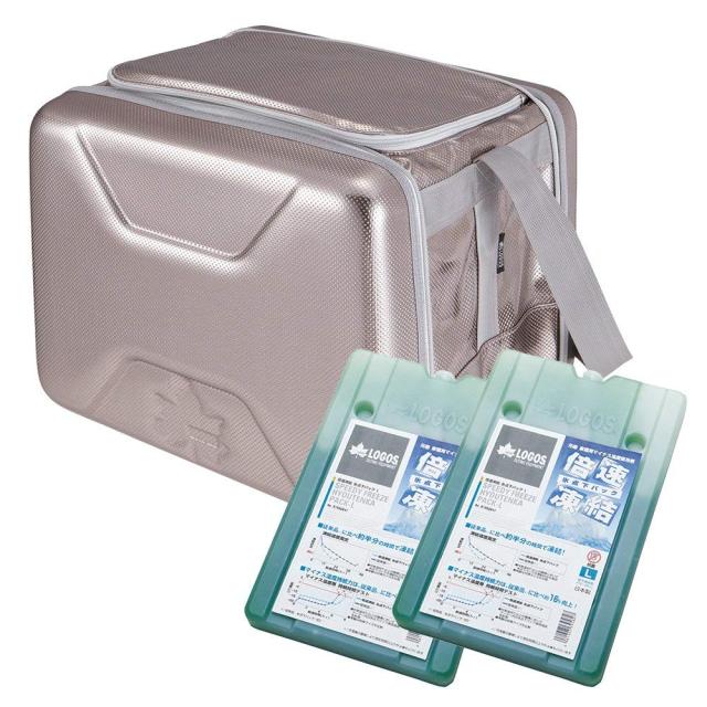 ハイパー氷点下クーラーL ＋ 倍速凍結氷点下パックL×2個 3点セット R167N002 シルバー