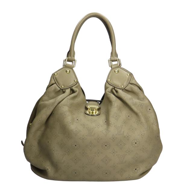 ルイヴィトン LOUIS VUITTON XL マヒナ ショルダーバッグ モノグラムマヒナ グレー レディース 中古
