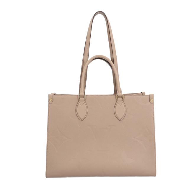 ルイヴィトン オンザゴーMM モノグラムアンプラント ショルダーバッグ モノグラムアンプラント M45607 ベージュ レディース LOUIS VUITTON  中古  R&Kリサイクルキング