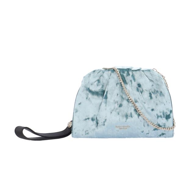 ケイトスペード パーティベルベットクラッチ ショルダーバッグ ベロア PXR00263 ブルー レディース Kate Spade  中古  R&Kリサイクルキング