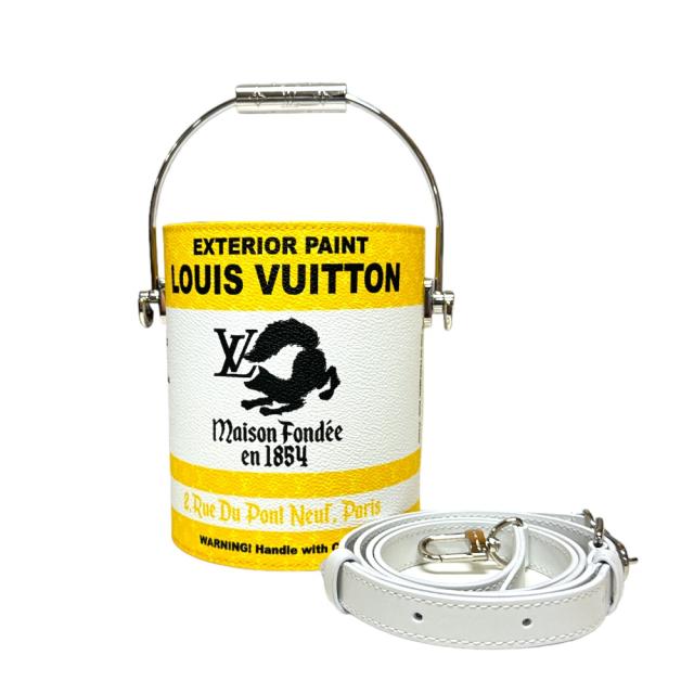 ルイヴィトン ペイント カン ショルダーバッグ モノグラムキャンバス M81593 イエロー ユニセックス LOUIS VUITTON  中古  R&Kリサイクルキング