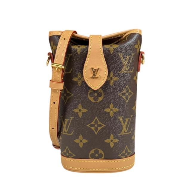 ルイヴィトン フォールド ミーポーチ モノグラム ショルダーバッグ モノグラムキャンバス M80874 ブラウン レディース LOUIS VUITTON  中古  R&Kリサイクルキング