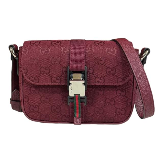 グッチ ショルダーバッグ GGキャンバス 802100 レッド メンズ GUCCI  中古  R&Kリサイクルキング