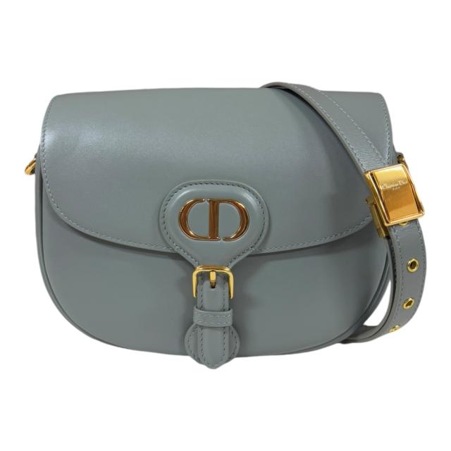 ディオール ボビーミディアム ショルダーバッグ レザー グレー レディース Dior  中古 R&Kリサイクルキング