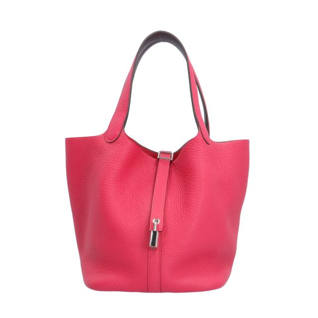 エルメス ピコタンロックMM ハンドバッグ レザー ピンク レディース HERMES  中古 R&Kリサイクルキング