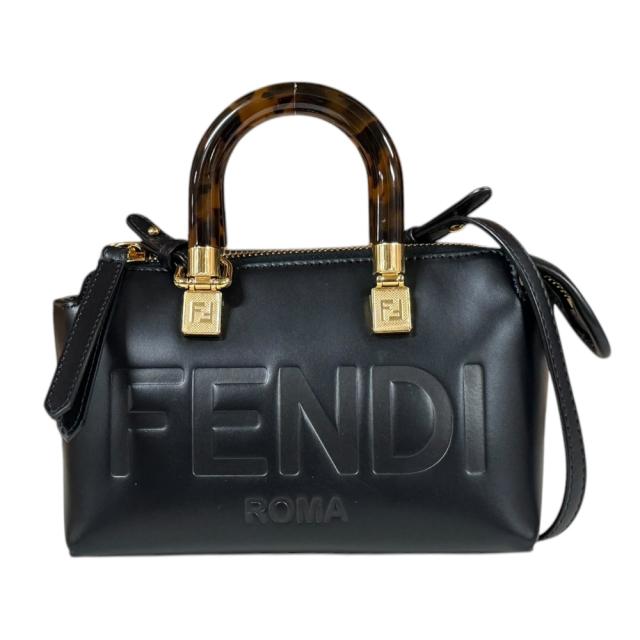 フェンディ バイザウェイ ミニ ショルダーバッグ レザー 8BS067 ブラック レディース FENDI  中古 R&Kリサイクルキング