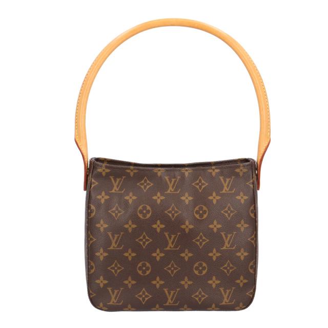 ルイヴィトン ルーピングMM モノグラム ショルダーバッグ モノグラムキャンバス M51146 ブラウン レディース LOUIS VUITTON  中古 R&Kリサイクルキング