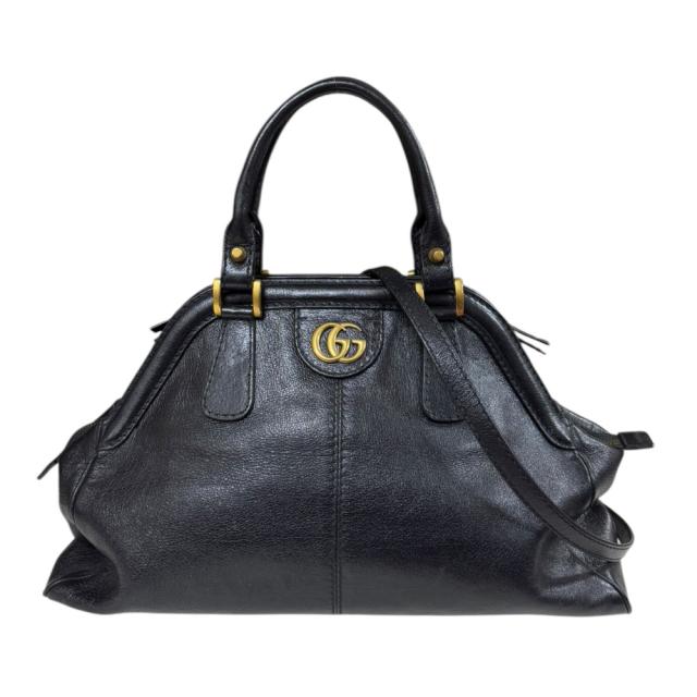 グッチ リベル ショルダーバッグ レザー 516459 ブラック レディース GUCCI  中古 R&Kリサイクルキング