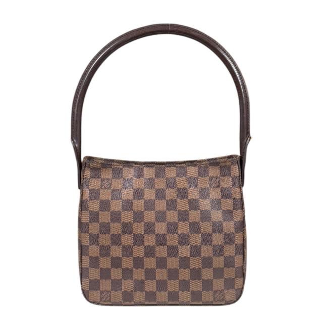 ルイヴィトン ルーピングMM SPO ダミエ ショルダーバッグ ダミエキャンバス N51157 ブラウン レディース LOUIS VUITTON  中古 R&Kリサイクルキング