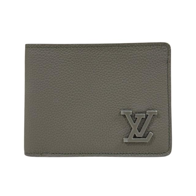 ルイヴィトン ポルトフォイユ・ミュルティプル アエログラム 二つ折り財布 レザー M81734 メンズ LOUIS VUITTON  中古 R&Kリサイクルキング