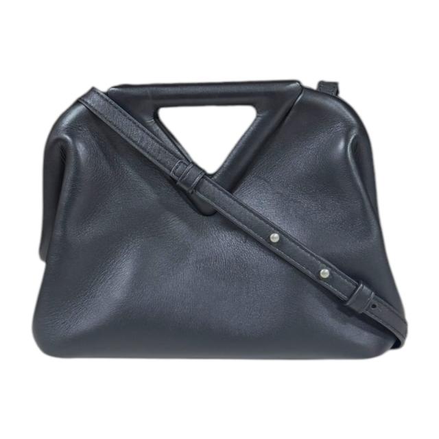 ボッテガヴェネタ スモールポイント ショルダーバッグ レザー ブラック レディース BOTTEGAVENETA  中古 R&Kリサイクルキング