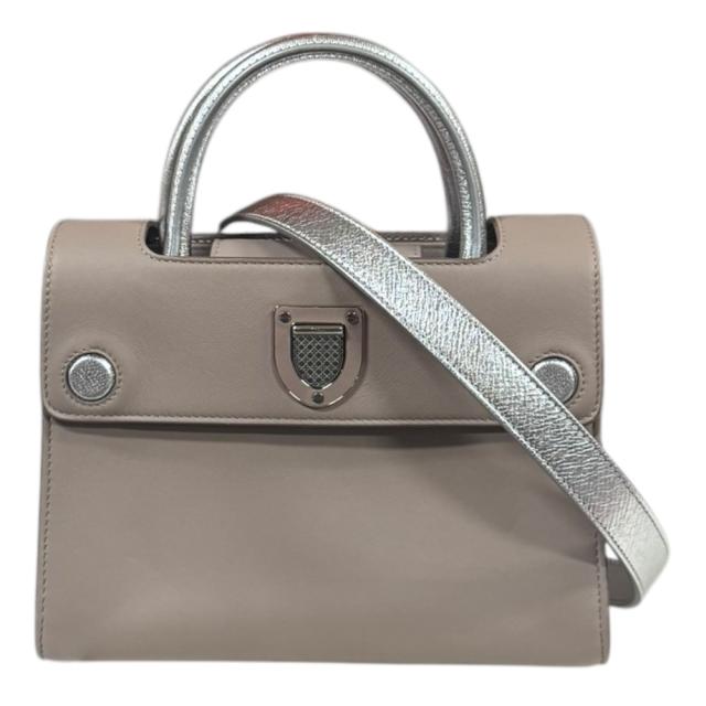 ディオール エヴァーミニ ショルダーバッグ レザー ベージュ レディース Dior  中古 R&Kリサイクルキング