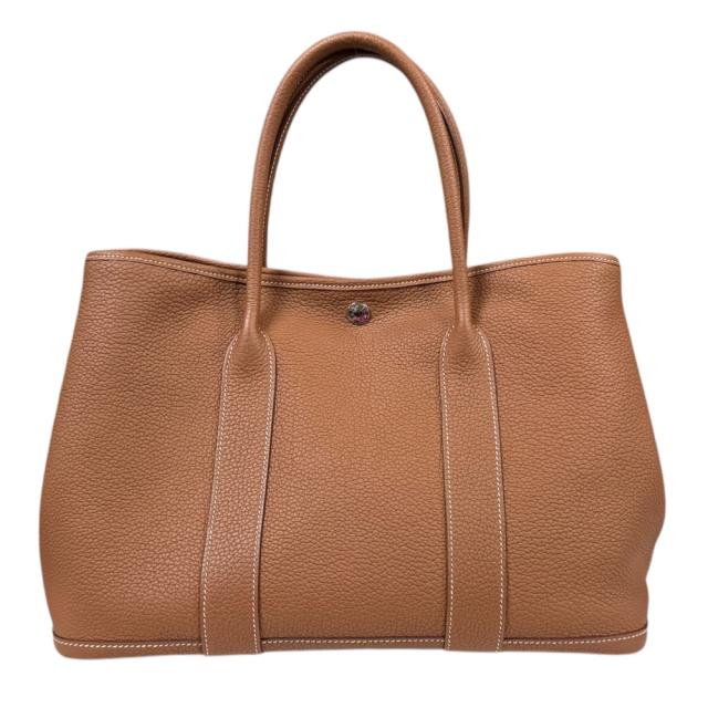 エルメス ガーデンパーティPM ハンドバッグ ネゴンダ ブラウン レディース HERMES  中古 R&Kリサイクルキング
