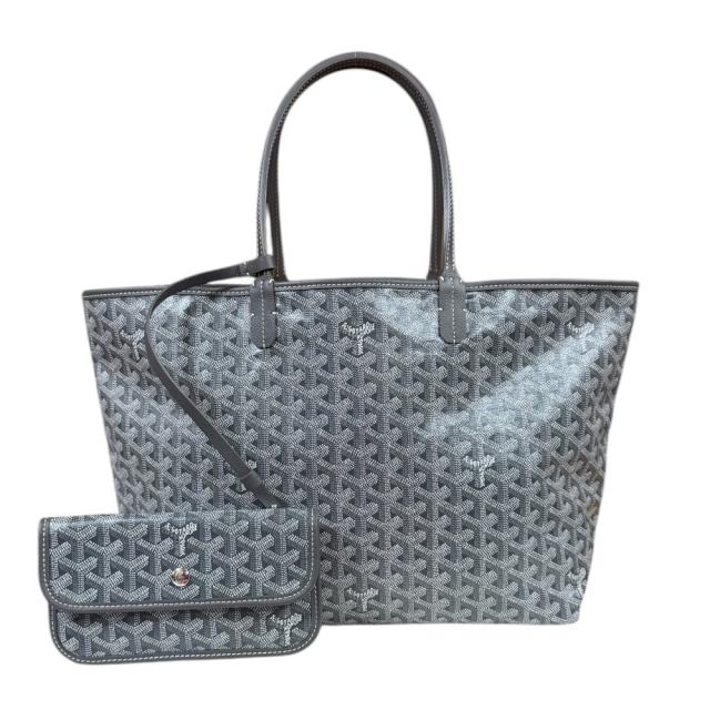 ゴヤール サンルイPM トートバッグ PVCコーティングキャンバス グレー ユニセックス GOYARD  中古 R&Kリサイクルキング