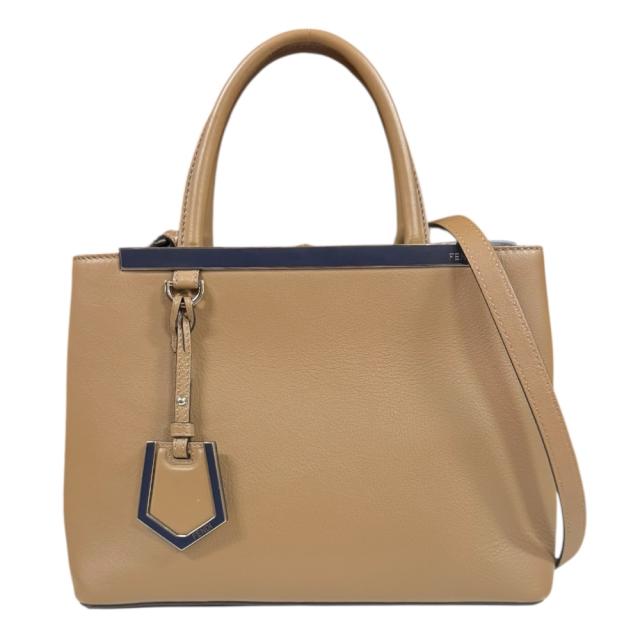 フェンディ プチトゥージュール ショルダーバッグ レザー 8BH253 ブラウン レディース FENDI  中古 R&Kリサイクルキング