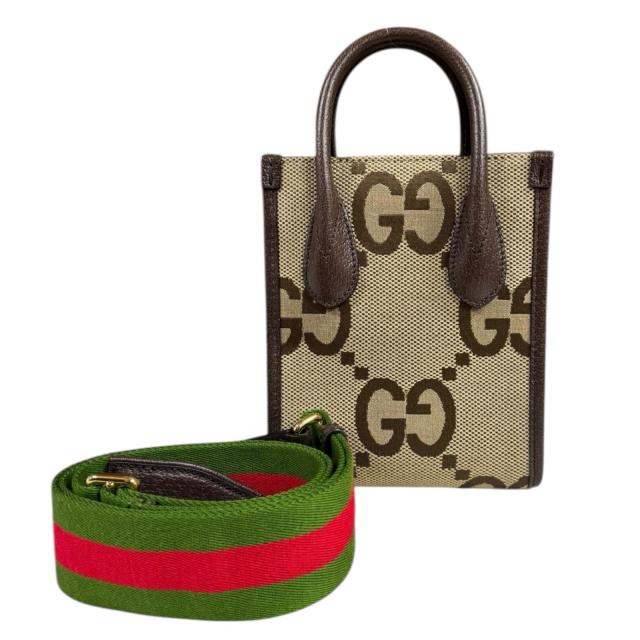 グッチ ジャンボＧＧ ショルダーバッグ レザー 699406 ベージュ レディース GUCCI  中古 R&Kリサイクルキング