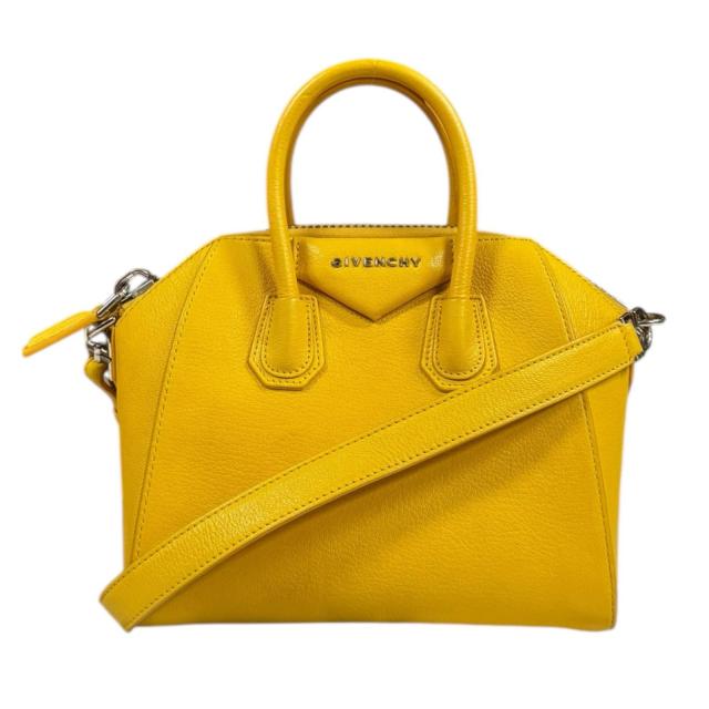ジバンシー アンティゴナ ミニバッグ ショルダーバッグ レザー 14E5103012-751 イエロー レディース Givenchy  中古 R&Kリサイクルキング