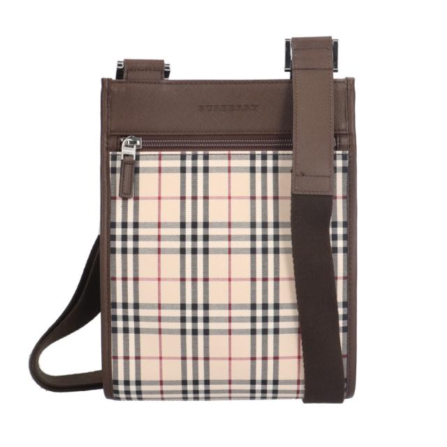 バーバリー ノバチェック ショルダーバッグ キャンバス ベージュ ユニセックス BURBERRY  中古 R&Kリサイクルキング