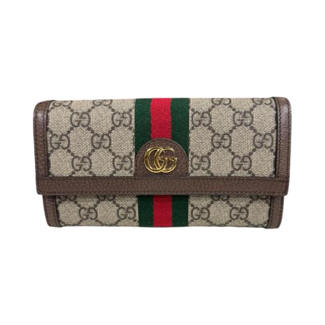 グッチ GG コンチネンタルウォレット オフィディア 長財布 GGスプリームキャンバス 523153 レディース GUCCI  中古 R&Kリサイクルキング