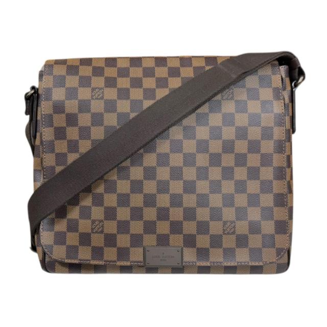 ルイヴィトン ディストリクトMM ダミエ ショルダーバッグ ダミエキャンバス N41212 ブラウン レディース LOUIS VUITTON  中古 R&Kリサイクルキング