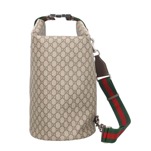 グッチ GGトップハンドル ダッフルバッグ ショルダーバッグ GGスプリームキャンバス 774542 ベージュ メンズ GUCCI  中古 R&Kリサイクルキング