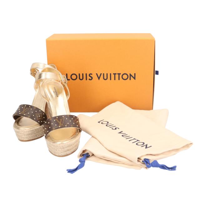 ルイヴィトン スターボードライン モノグラム サンダル レザー M10092 レディース LOUIS VUITTON  中古 R&Kリサイクルキング