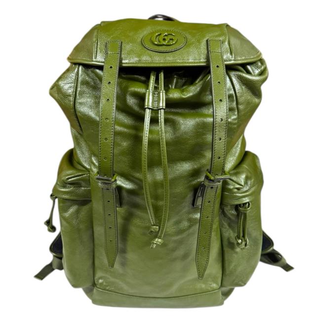 グッチ ダブルG バックパック リュック・デイパック レザー 725657 メンズ GUCCI  中古 R&Kリサイクルキング