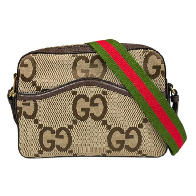グッチ ジャンボGG ショルダーバッグ レザー 675891 ベージュ レディース GUCCI  中古 R&Kリサイクルキング
