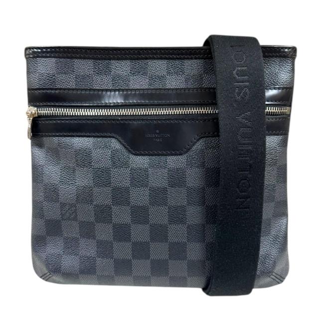 ルイヴィトン トマス ダミエグラフィット ショルダーバッグ ダミエグラフィットキャンバス N58028 ブラック メンズ LOUIS VUITTON  中古 R&Kリサイクルキング