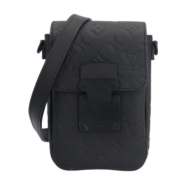 ルイヴィトン Sロック ヴェルティカル･ウェアラブル ウォレット モノグラムトリヨン ショルダーバッグ N81524 ブラック メンズ LOUIS VUITTON  中古 R&Kリサイクルキング