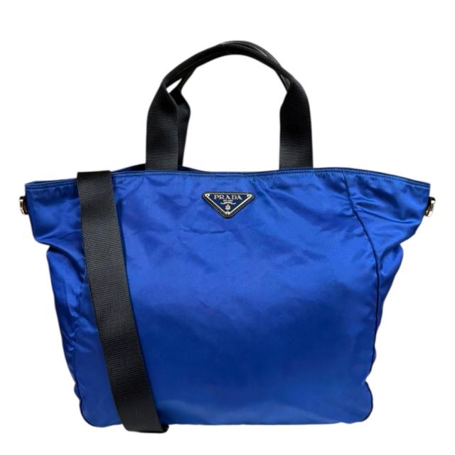 プラダ ショルダーバッグ ナイロン ブルー メンズ PRADA  中古 R&Kリサイクルキング