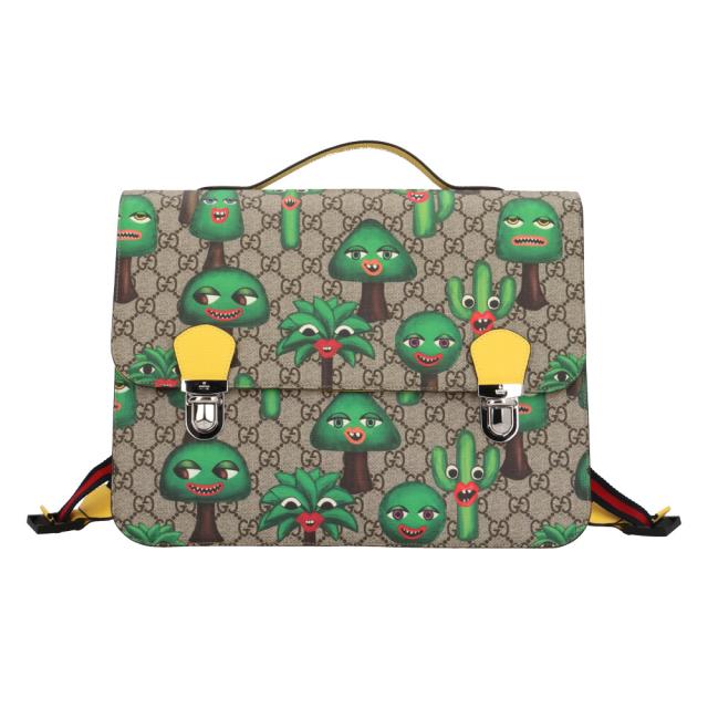 グッチ スマイリングプラント チルドレンズ ＧＧスプリーム リュック・デイパック GGスプリームキャンバス 410791 レディース GUCCI  中古 R&Kリサイクルキング