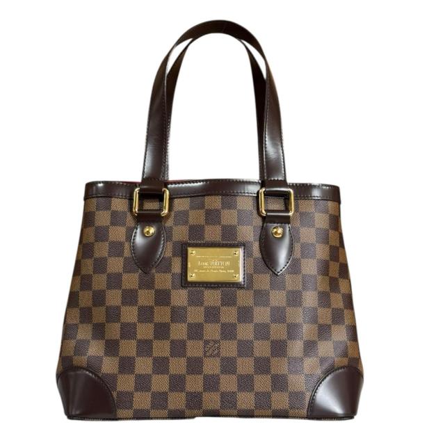 ルイヴィトン ハムステッドPM ダミエ トートバッグ ダミエキャンバス N51205 ブラウン レディース LOUIS VUITTON  中古 R&Kリサイクルキング