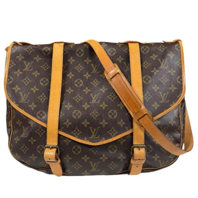 ルイヴィトン ソミュール43 モノグラム ショルダーバッグ モノグラムキャンバス M42252 ブラウン ユニセックス LOUIS VUITTON  中古 R&Kリサイクルキング