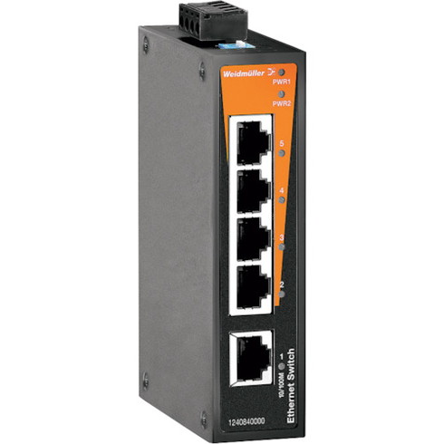 ワイドミュラー IE-SW 産業用スイッチングHUB 5ポート 1240840000 ワイドミュラー IESWBL055TX オフィス 住設用 ...