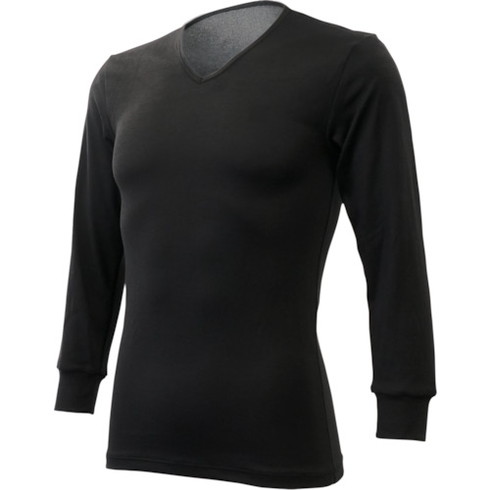 リベルタ サーモワン Vネック9部丈袖 メンズ/BLK(XL) リベルタ TO26100013 環境改善用品 寒さ対策用品 防寒着(代引不可)【送料無料】