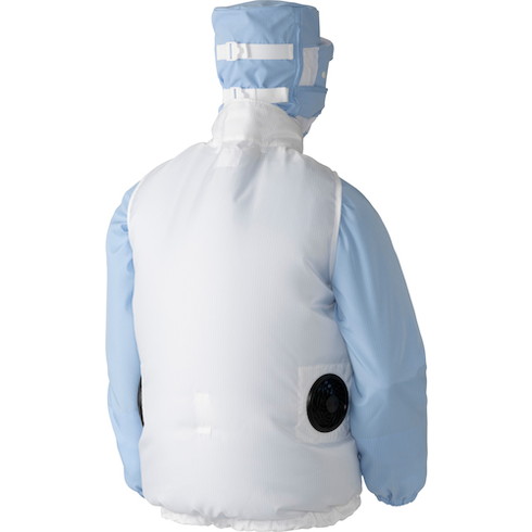 ゴールドウイン 空調服[[R上]]アウターベスト 白 S ゴールドウイン PK2903WS 研究用品 クリーンルーム関連用品 ウェア 白衣(代引不可)【送料無料】