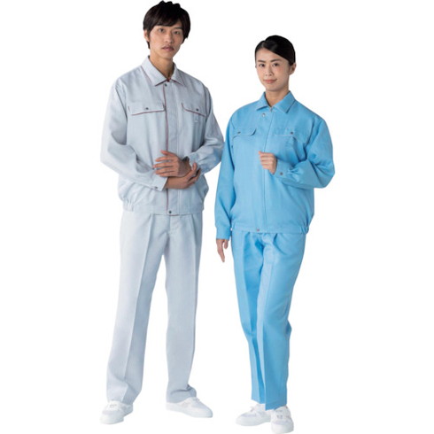 TriApex TriApex ESD対策ユニフォーム 上着 JG2502 青 M TriApex JG25020205M 研究用品 クリーンルーム関連用品 ウェア 白衣(代引不可)【送料無料】