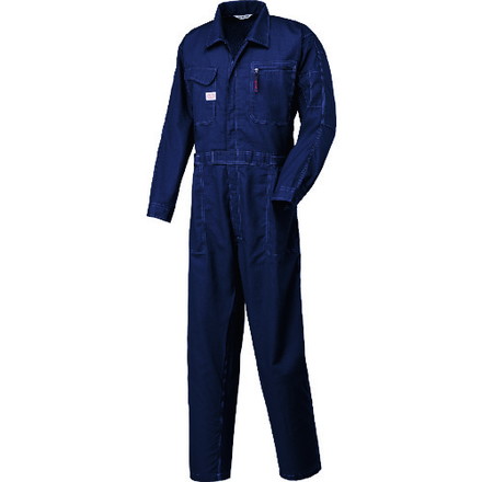 AUTO-BI ツナギ服5910-001ネイビーブルー-LL 山田辰 保護具 作業服 つなぎ服(代引不可)【送料無料】
