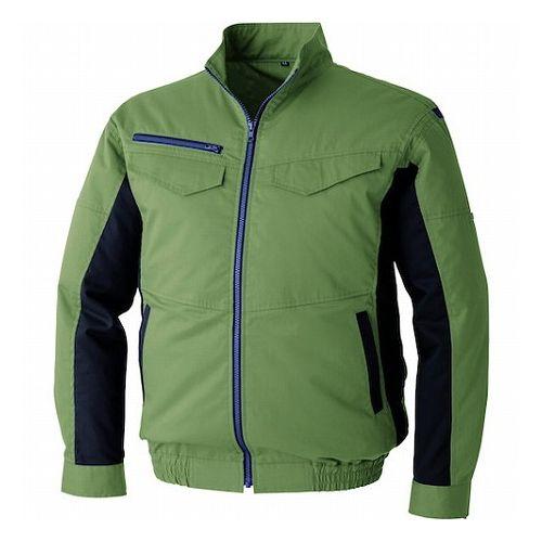 空調服 空調服[[R下]] 長袖ブルゾン ウエアのみ カーキグリーン 5L KU92401G60S7 環境改善用品 暑さ対策用品 冷却衣服(代引不可)【送料無料】