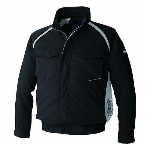 空調服 空調服[[R下]] 長袖ブルゾン ウエアのみ クールブラック 4L KU92400K90S6 環境改善用品 暑さ対策用品 冷却衣服(代引不可)【送料無料】