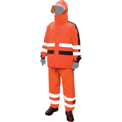 K-WORK 雨ほたる オレンジ 4L W40OG4L 保護具 作業服 雨具(代引不可)【送料無料】