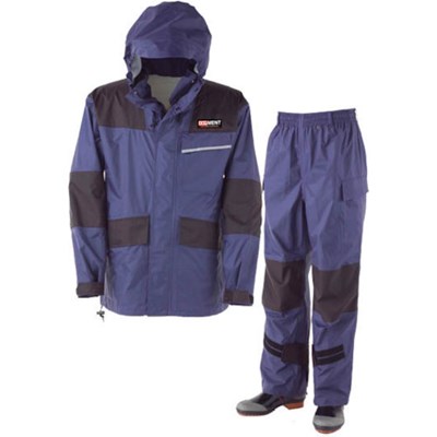 カジメイク 仕事合羽 ネイビー 4L KM001554L 保護具 作業服 雨具(代引不可)【送料無料】