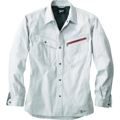 Jawin ナガソデシャツ Mサイズ シルバー 51904036M 保護具 作業服 作業服(代引不可)【送料無料】