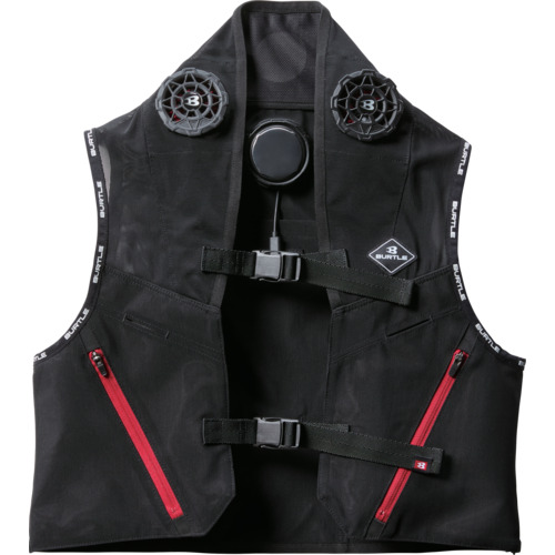 BURTLE 冷却ベスト アイスクラフト IC101S-35-XL ブラック IC101S35XL 環境改善用品 暑さ対策用品 冷却衣服(代引不可)【送料無料】