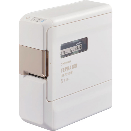 KING JIM ラベルプリンター「テプラ」PRO SR-R2500P シロ SRR2500PW オフィス 住設用品 オフィス備品 ラベル用品(代引不可)【送料無料】