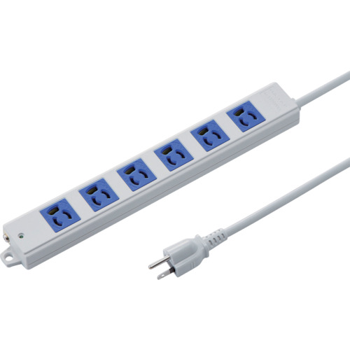 SANWA 工事物件電源管理タップ 抜け止めコンセントグレー コード長さ3m TAPK63BL オフィス 住設用品 OA用品 OAタップ(代引不可)【送料無料】