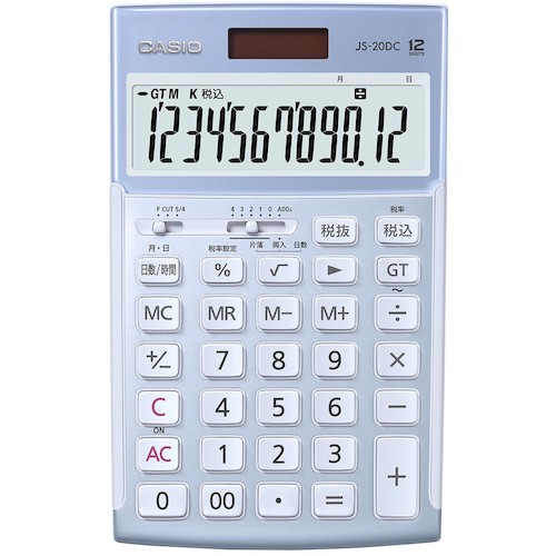 カシオ 本格実務電卓 ブルー JS20DCBUN オフィス 住設用品 オフィス備品 電卓(代引不可)【送料無料】