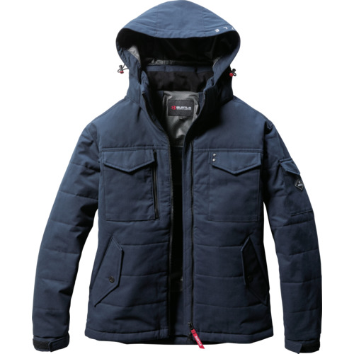 BURTLE 防寒ジャケット5050-3-XLネイビー 50503XL 環境改善用品 寒さ対策用品 防寒着(代引不可)【送料無料】