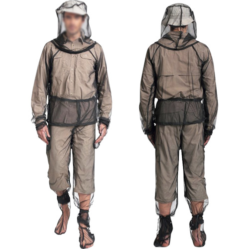セーフラン 防虫服4点セット セーフラン安全用品 保護具 保護服 防護服 虫よけウェア 10996(代引不可)【送料無料】